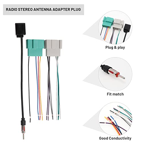 RED WOLF Radio Wiring Harness w/Antenna Adapter Compatible with Volvo S40 S60 S80 V70 v40 XC70 1998-2006 Stereo Wire Harness Connector Adaptor No Premium Factory Amp