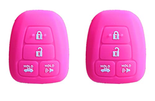 KAWIHEN Silicone Key Fob Protector Cover Fit for Scion FR-S Tc Toyota Avalon Camry Corolla Highlander RAV4 Venza Yaris HYQ12BDM HYQ12BEL HYQ12BDP