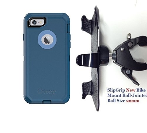 SlipGrip 1.5" Bike Holder for Apple iPhone 8 Using OtterBox Defender Case