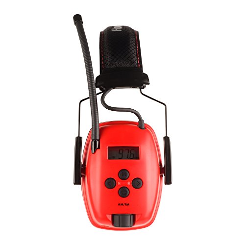 Honeywell Sync Digital AM/FM/MP3 Radio Earmuff (RWS-53012), Red