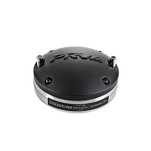 PRV AUDIO D3220Ti-Nd 2" Exit Titanium Neodymium 220 Watts RMS Pro Audio Compression Driver 3" VC 110dB (Single)
