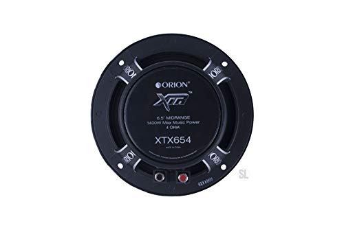 Orion XTX654 6.5β 4 OHM Series XTR Midrange Ferrite Magnet 350 Watts RMS 1400 Max Music Power Set of 2 Speakers
