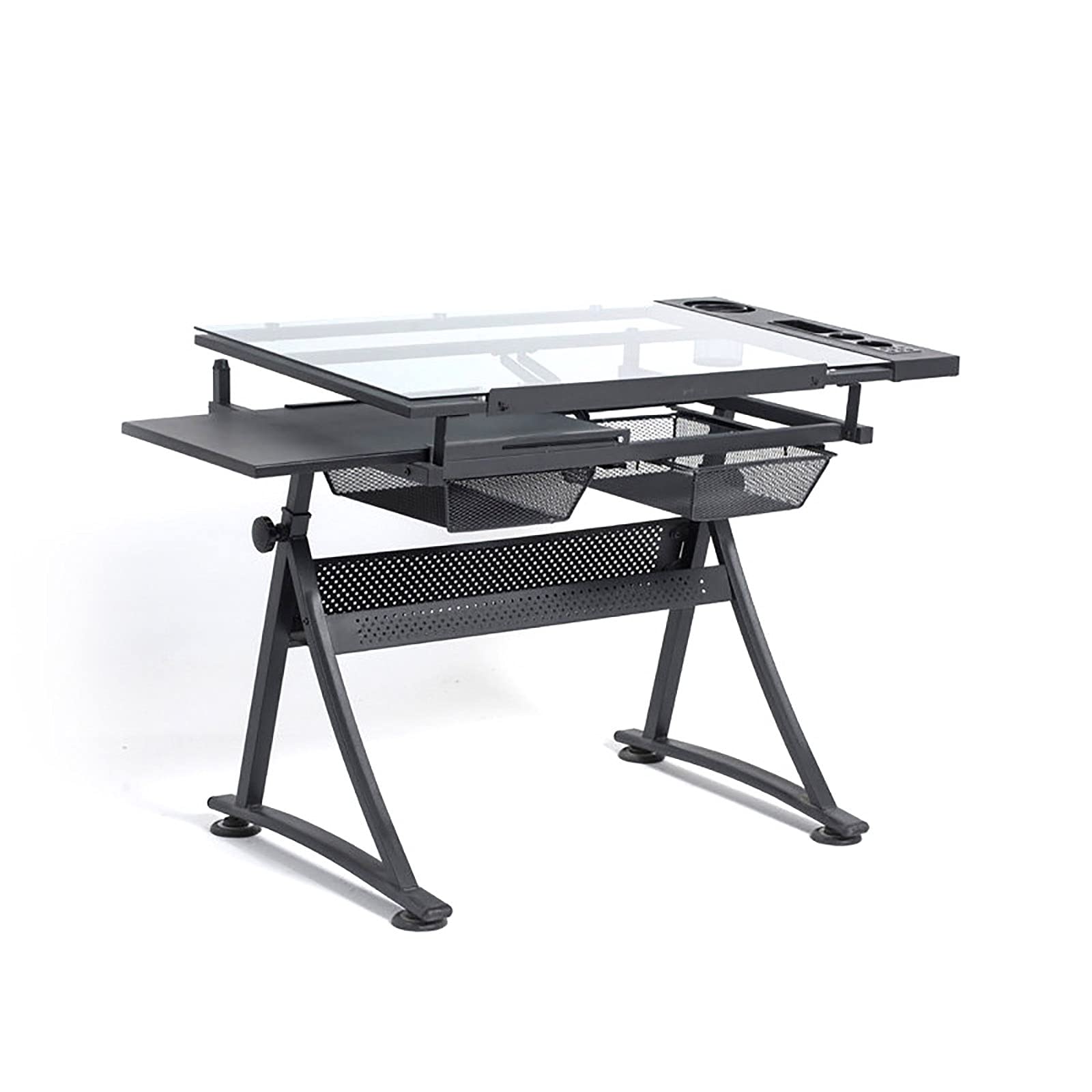 VejiA Painting Table American Children Adult Liftable Glass Drawing Table Art Work Table Drafting Tables
