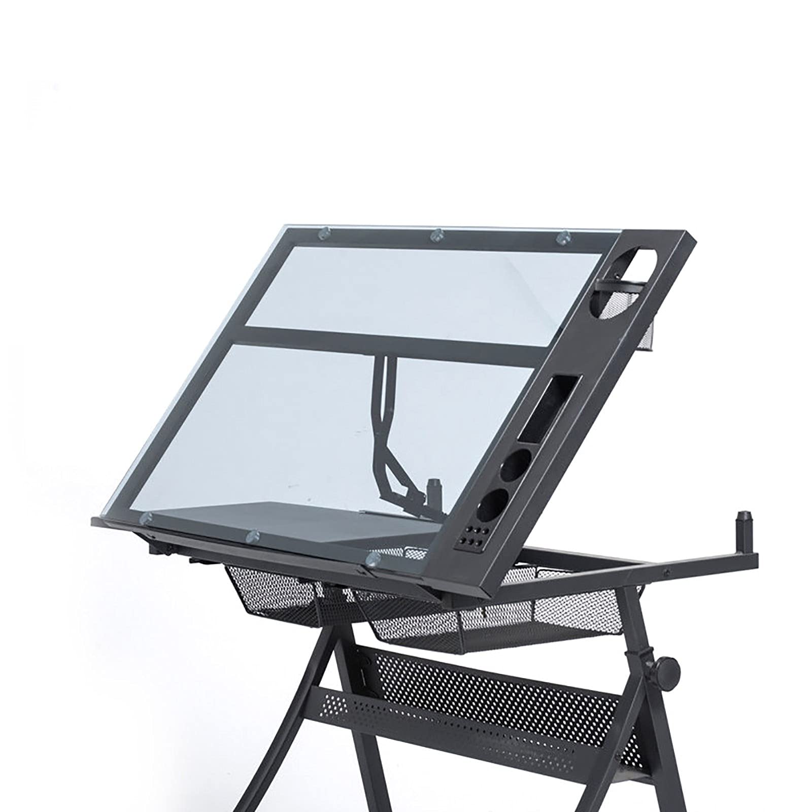 VejiA Painting Table American Children Adult Liftable Glass Drawing Table Art Work Table Drafting Tables