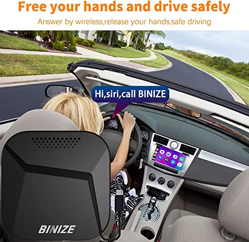 Binize Android 12 Multimedia Video Box Support Wireless Carplay&Android Auto, Carplay AI Box Carplay Streaming Support YouTube,Netflix