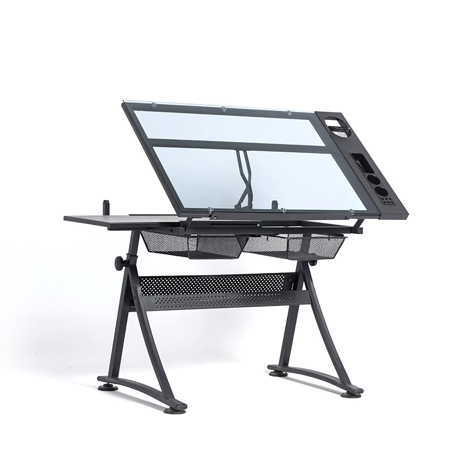 VejiA Painting Table American Children Adult Liftable Glass Drawing Table Art Work Table Drafting Tables