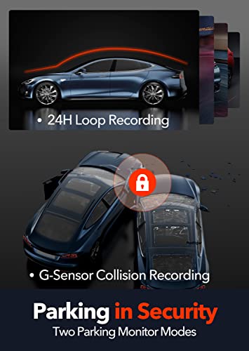 REDTIGER Dash Cam for Cars,4K UHD 2160P Car Camera Front, Wi-Fi GPS,3.18" LCD Screen,Night Vision,170° Wide Angle,WDR,G-Sensor,24H Parking Monitor, Support 256GB Max