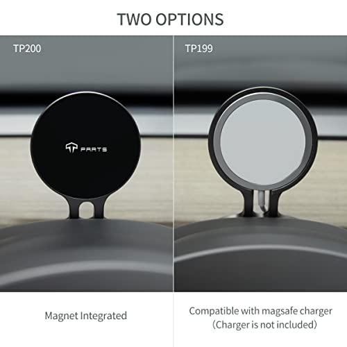 TPARTS Steering Wheel HUD Magnetic Cellphone Mount Phone Holder Stand for Tesla Model 3 / Model Y, Compatible with iPhone and Other 4.7-6.5'' Smartphones (TP200)