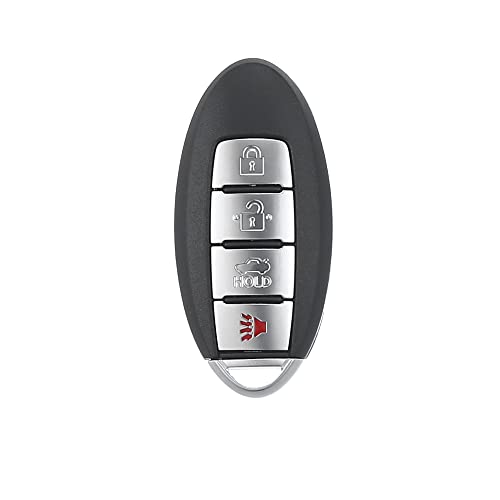 X AUTOHAUX 433MHz KR5S180144014 Replacement Smart Proximity Insert Keyless Entry Remote Key Fob for Nissan Altima Maxima 2016 2017 2018 4 Buttons 4A Chip Car Key