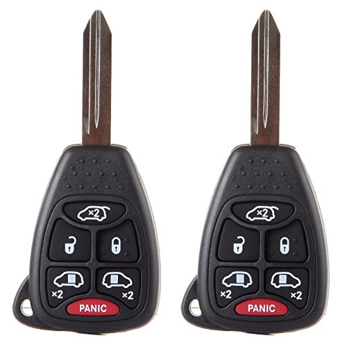 ECCPP Uncut 315MHz for Chrysler Keyless Entry Remote for Dodge Key Fob 04 05 06 07 Replacement for Chrysler Town & Country/for Dodge Grand Caravan/for Dodge Caravan key fob M3N5WY72XX (Pack of 2)