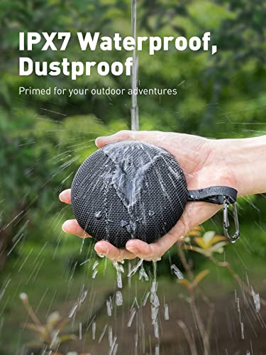 Fosi Audio B2 Bluetooth Shower Speaker, IPX7 Waterproof Bluetooth Speaker with 24H Playtime, Supports TWS Stereo Sound Mode, Portable Speakers Bluetooth Wireless for Outdoor, Hiking, Camping, Boating