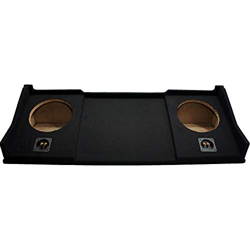 ASC Compatible with 1998-01 Dodge Ram Extended/Quad/Club Cab Truck Dual 10" Subwoofer Sub Box Speaker Enclosure
