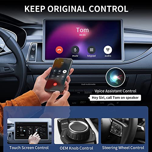 Wireless Carplay Adapter, iWiner 2023 Upgrade CarPlay Wireless Adapter Dongle for iPhone(i-OS 10+) Auto to Wireless Connect to Factory Wired CarPlay Cars from 2015 Plug & Play