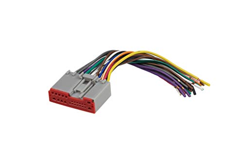 Scosche Compatible with Select 2003-14 Ford Power/Speaker Connector / Wire Harness for Re-installing the Factory Stereo with Color Coded Wires FD23RB,black