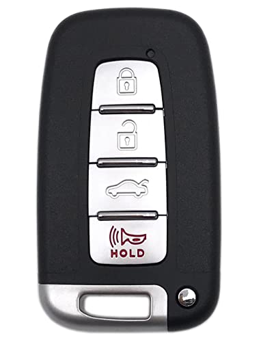 Horande Keyless Entry Replacement Key Fob Case Shell fits for Hyundai Sonata Elantra Genesis Sedan Veloster Key Fob Shell for Kia Optima Remote Control Key Fob Cover 4 Buttons