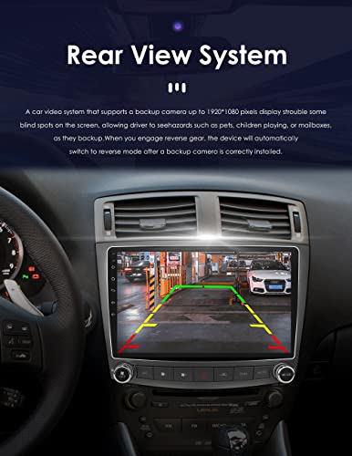 8 Core Android Car Radio for Lexus IS250 200 300 350 (2006-2012), 4GB+32GB 10.1 Inch Touch Screen Stero Support Weather Display Carplay Android Auto DSP RDS USB WiFi Bluetooth SWC 1080P