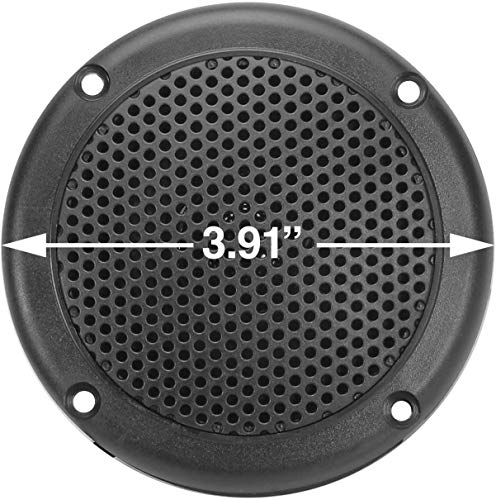 Magnadyne 3 INCH Dual Cone Speaker/Grill - Polypropylene Woofer Cone 2.8 oz Magnet Sold AS A Pair (Black)