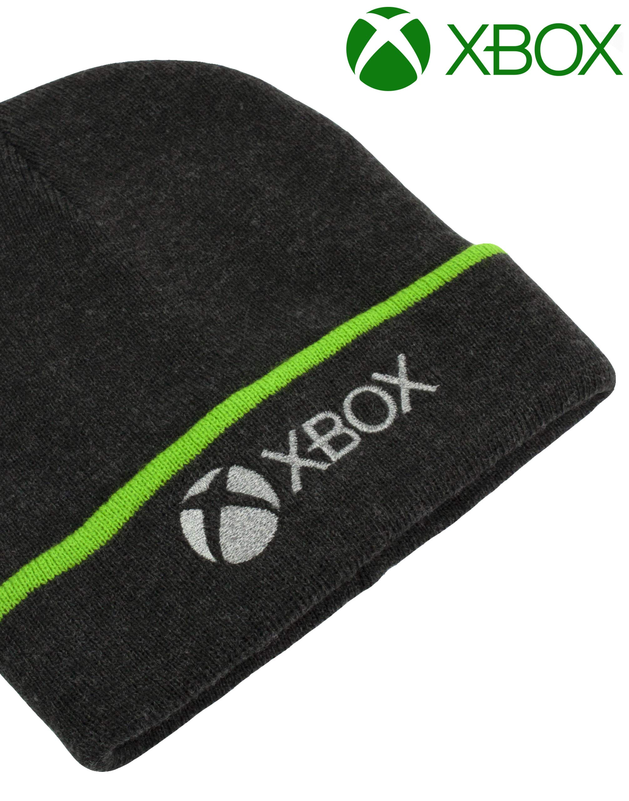 XBOX Beanie Hat for Kids & Teens Charcoal Woolly Cap Gamer Gift