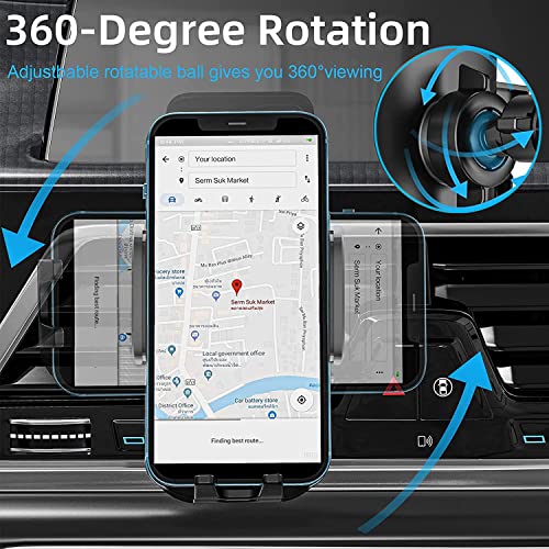 Cell Phone Mount for Car,Car Phone Holder Air Vent for Samsung Galaxy S23 S21 S20 S22 Plus Ultra FE A23 5G S10 S10E,A51 A71 A50 A12 A21,Google Pixel 6 Pro 4A 5 XL,Universal Cradle with Adjustable Clip