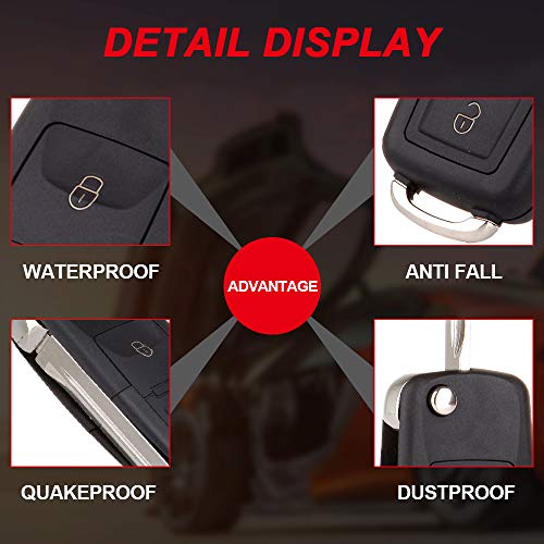 cciyu 1 X Replacement Keyless Entry Remote Control Car Key Fob 3 Buttons Replacement for 98-16 for Ford/for Lincoln/for Mazda/for Mercury Series CWTWB1U345