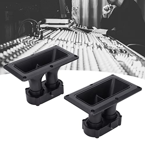 EBTOOLS Wide Dispersion Horn, 3 to 20KHz High Sensitivity 2 Piezoelectric Dual Drive Horn Tweeters, Used in Loudspeaker Tweeters, Dispersed Tweeters