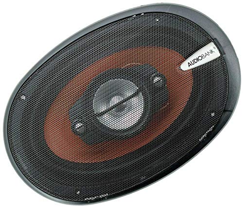 Audiobank 2X AB-790 6x9 -Inches 1000 Watts Peak Power for Pair and 300 Watt RMS Power 4-Way Car Audio Stereo Coaxial Speakers with 4 Ohm Ohm Impedance / 93dB/1w/1m