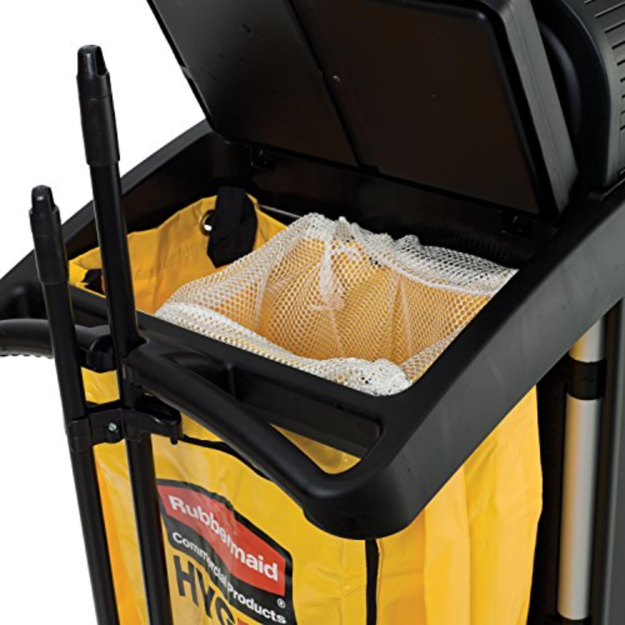Rubbermaid Commercial Products Housekeeping Cart, 53-1/2-Inch Height, 48-1/4-Inch Length X 22-Inch Width, Black, FG9T7500BLA