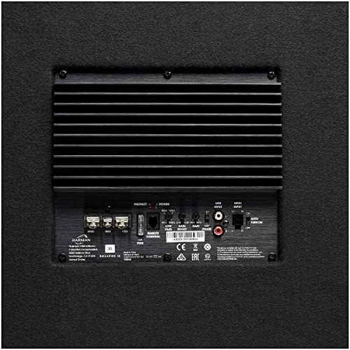JBL SUBBP12AM - 450 Watts (150W RMS) 12β Amplified 12 in. Ported Subwoofer with Sub Level Control and Distortion Free Bass with Gravity Magnet Phone Holder Bundle