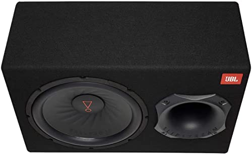 JBL SUBBP12AM - 450 Watts (150W RMS) 12β Amplified 12 in. Ported Subwoofer with Sub Level Control and Distortion Free Bass with Gravity Magnet Phone Holder Bundle