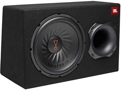 JBL SUBBP12AM - 450 Watts (150W RMS) 12β Amplified 12 in. Ported Subwoofer with Sub Level Control and Distortion Free Bass with Gravity Magnet Phone Holder Bundle