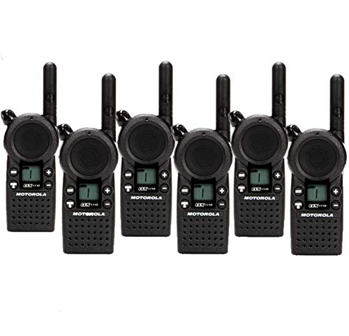 6 CLS1110 - UHF 1 Watt 1 Channel Radios & 1 56531 6 Radio Charger by Motorola Solutions - Intended for Business Use