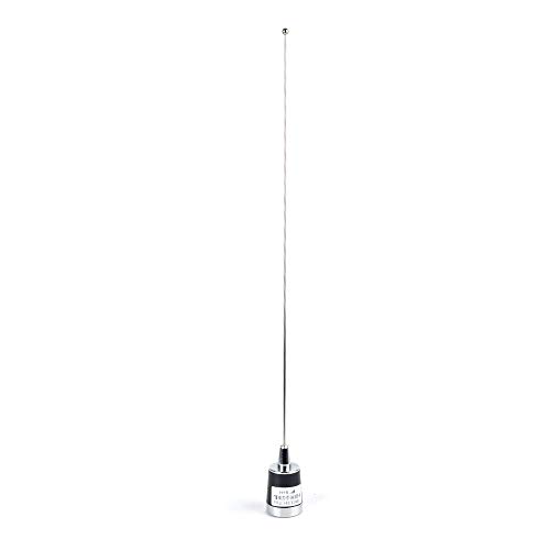 HYS UHF VHF 2meter 70CM 21inches NMO Antenna with NMO Mount 4meter(13.1ft) PL259(UHF Male) RG58 Coax Cable and L Shape Fender Bracket Mount for Trunk Car Mobile Radio Transceiver