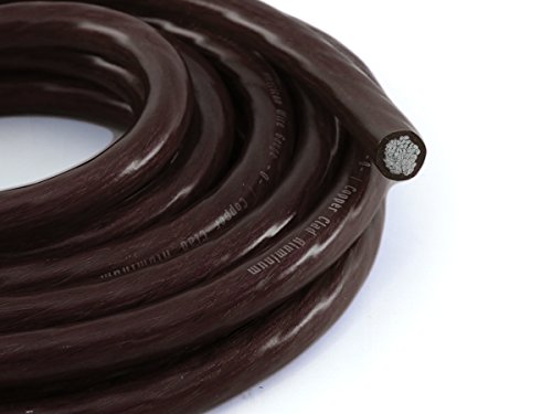 KnuKonceptz Bassik 4 Gauge Power/Ground Wire Cable Black 25 Foot Coil