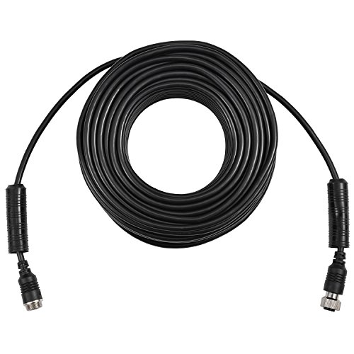 Backup Camera Cable 4PIN Video Power Aviation Extension Wire for Vehicle Car Camper Bus Van Truck Motorhome Trailer RV Reverse Rearview Monitor CCTV System Waterproof Shock Proof 65.7ft(20m)