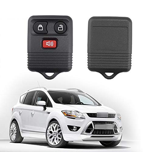 Car Key Fob Remote Case for Ford F150 F-150 F250 F-250 F350 E350 Super Duty Edge Excursion Escape Explorer Lincoln Mazda Mercury Keyless Entry Remote Starter Control Shell (3 Buttons, 2 Pack)