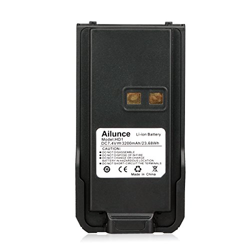 Retevis RT29 Ailunce HD1 Two Way Radio Battery 3200mAh 7.4V Original Li-ion Battery for Ailunce HD1 Digital Radio Retevis RT29 Walkie Talkies (1 Pack)