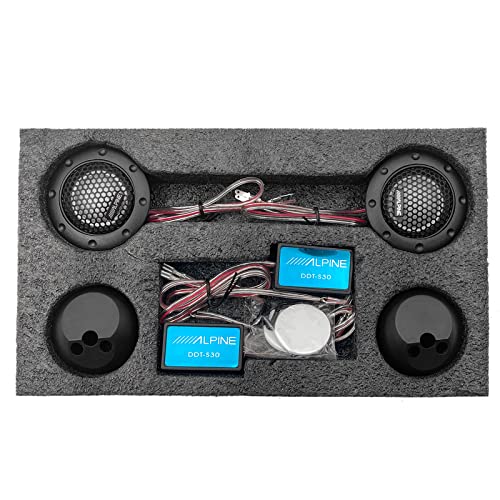 LYHLYA Car High Fidelity Stereo Speaker Tweeter - Car Modified Car Audio Silk Dome Tweeters