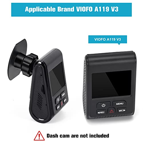 ChengFu Dash Cam Mount, Dash Cam Suction Mount, Dash Cam Mount Holder, Stickable Suction Cups Mount, Compatible with VIOFO A119 V3
