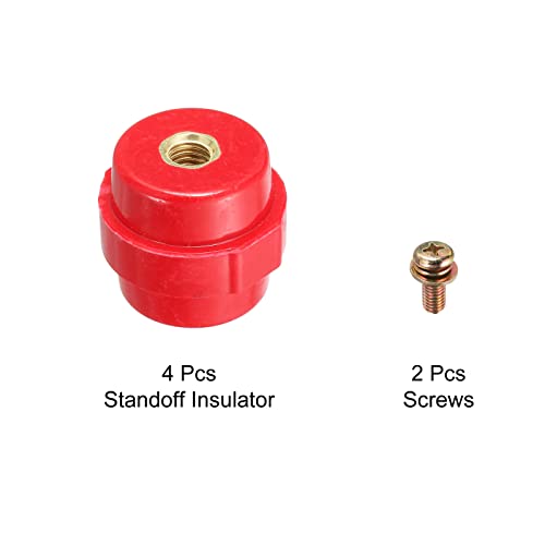 PATIKIL Insulator 4pcs SM30 High-Strength Polyester Standoff Insulators with M8 Screws for Power Distribution Cabinet