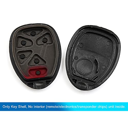 uxcell OUC60270 6 Buttons Key Fob Remote Control Case Shell Replacement for Chevrolet Tahoe Suburban 1500 2007-2014