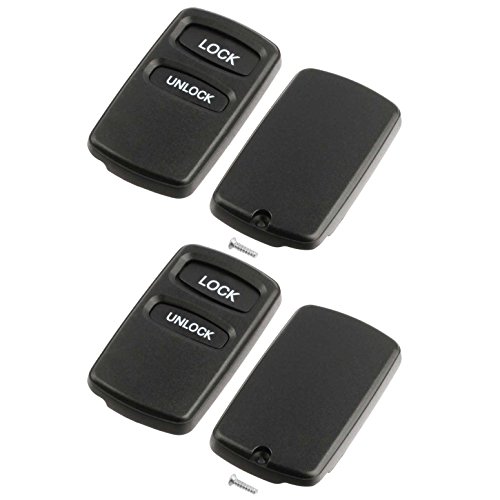 Key Fob Keyless Entry Remote Shell Case & Pad fits Mitsubishi 2002-2006 Eclipse / 2002-2007 Lancer / 2000-2004 Montero Sport / 2003-2006 Outlander, Set of 2