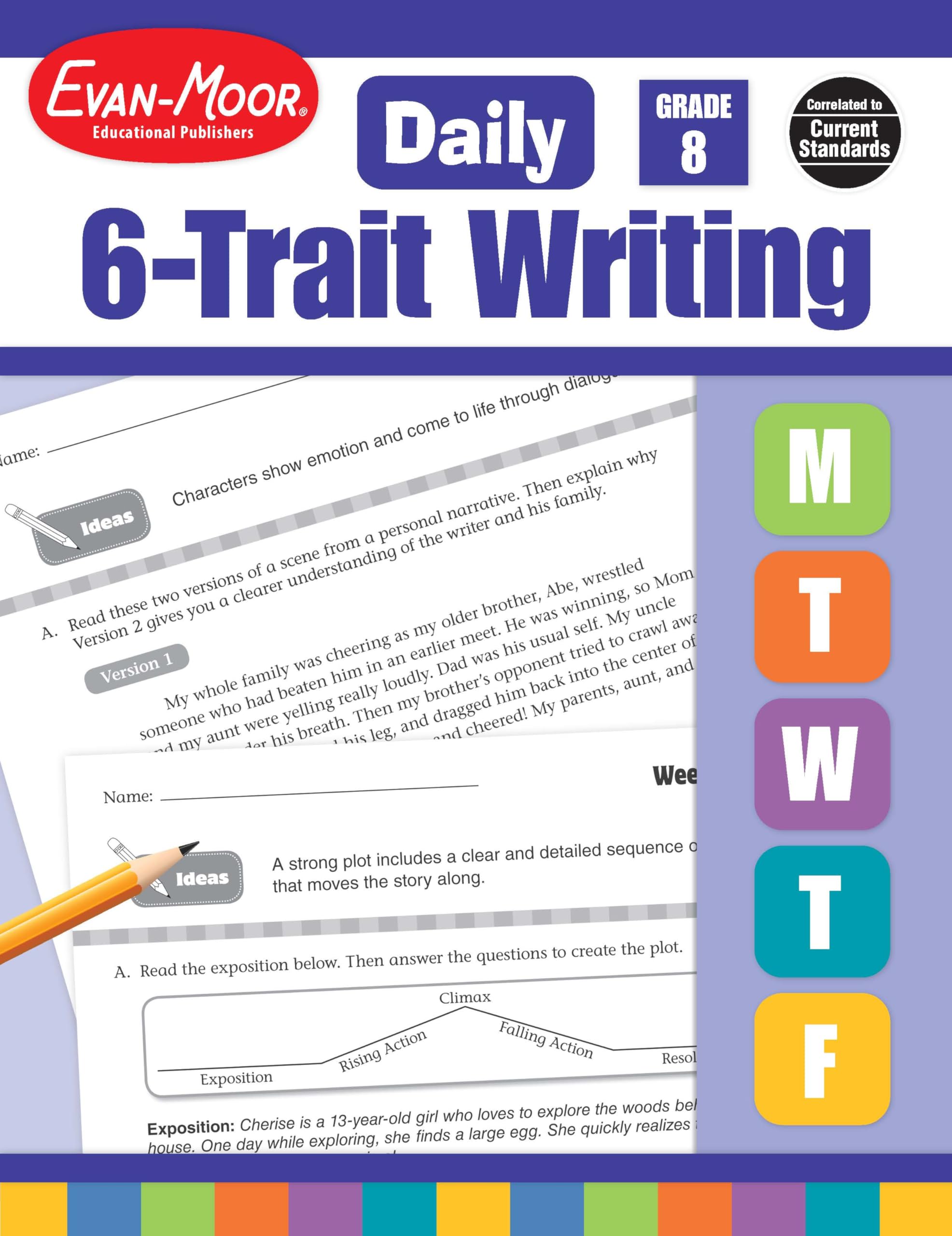 Evan-Moor Daily 6-Trait Writing, Grade 8