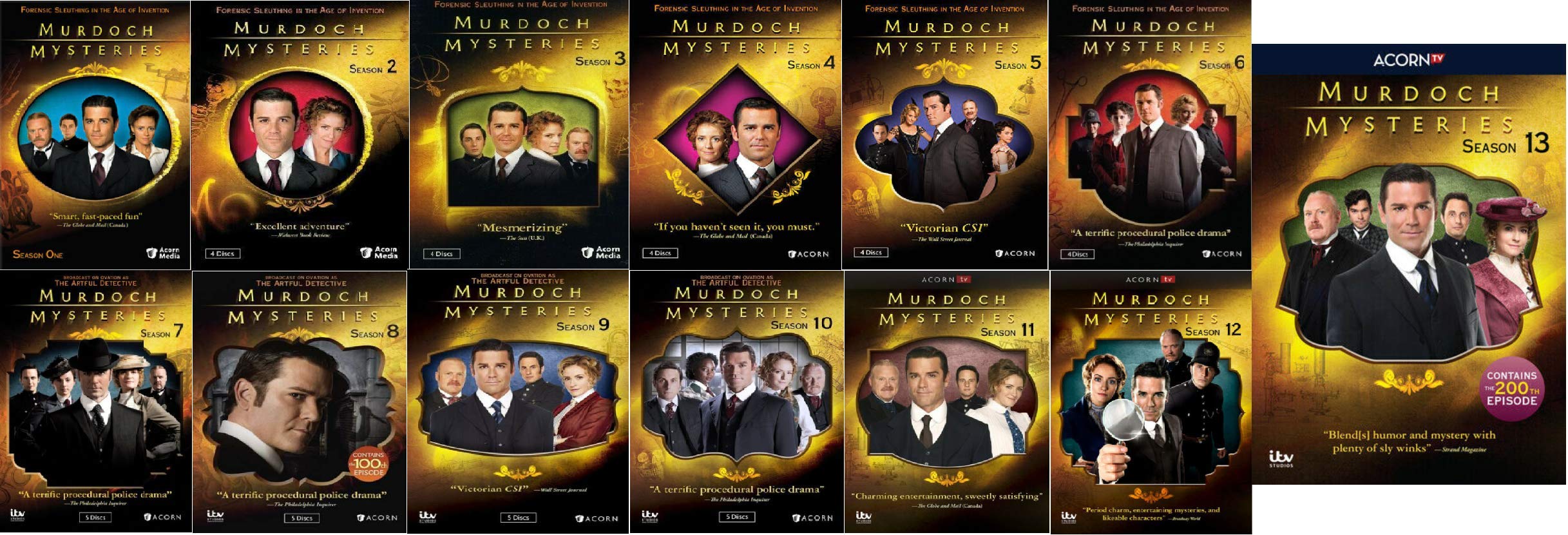 Murdoch Mysteries: Seasons 1-13 DVD The Complete Series