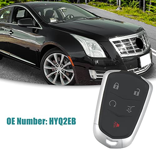 ACROPIX 5 Button Keyless Entry Remote Fit for Cadillac XT5 - Pack of 1 Black