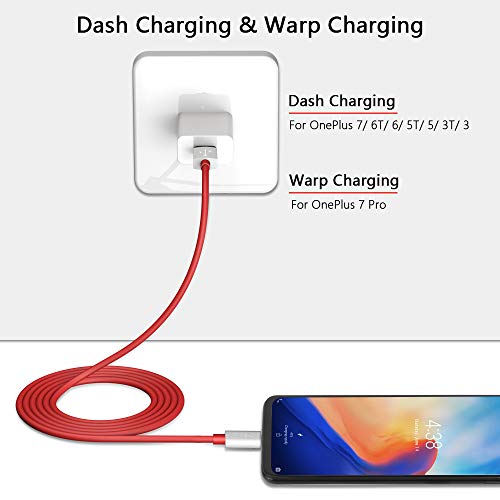 COOYA Dash Charge Cable Replacement for OnePlus 7 6T 6 5 5T,Warp Charge for OnePlus 7 Pro 7T 8 Pro, 6ft 2Pack USB C Charging Data Cable 33W 65W 80W SUPERVOOC Charge for OnePlus 10 Pro/Nord 2T/Nord N20
