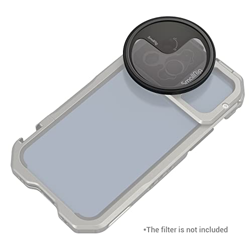 SmallRig 67mm Magnetic Cellphone Filter Ring Adapter for M agnetic ND Filter, Compatible with Phone Cage/Case with M Lens Mount for iPhone 14 13 Series / 12 Pro / 12 Pro Max - 3839