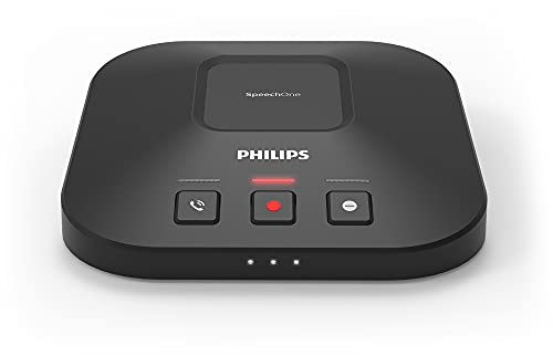 Philips SpeechOne Wireless Dictation Headset with Docking Station, Status Light and Remote Control