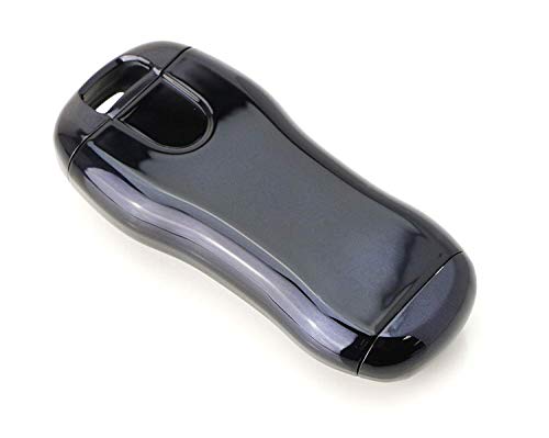iJDMTOY Glossy Black TPU Key Fob Cover w/Button Cover Panel Compatible With Porsche 2017-up Panamera, 2019-up Cayenne Gen2 Smart Key