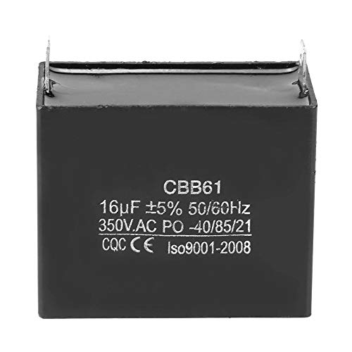 CBB61 Capacitor, Motor Starting Capacitor 350V AC 16uF 50/60Hz Motor Running Capacitor Generator CBB61 CQC Capacitor