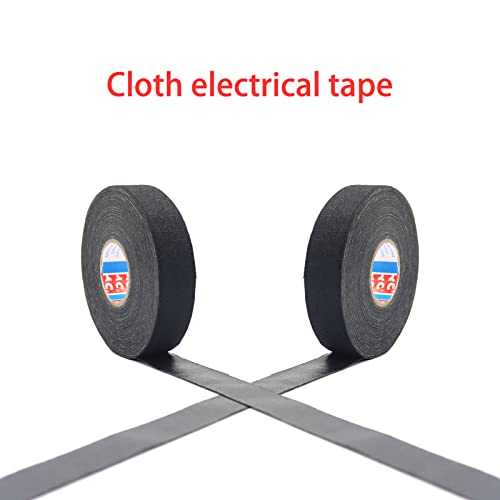 4Pcs 1in Wire Loom Harness Tape,High Temp Wiring Loom Harness Self-Adhesive Felt Cloth Tape for Automotive Electrical Wrap Protection Noise Damping Cable Fixed 25mm×25